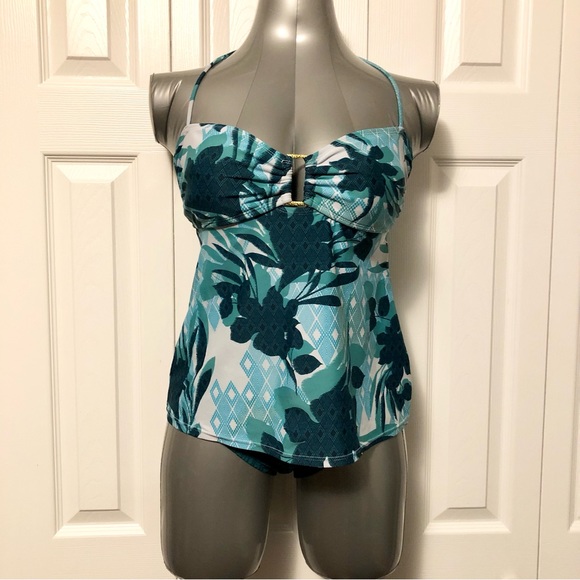 Jaclyn Smith | Swim | Jaclyn Smith Womens Tankini Top Swim Brief Teal ...